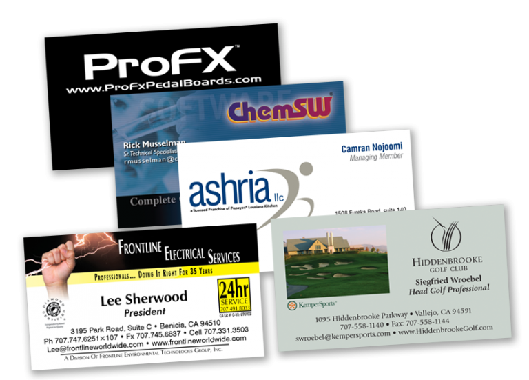 Bus Card samples - White's Graphics